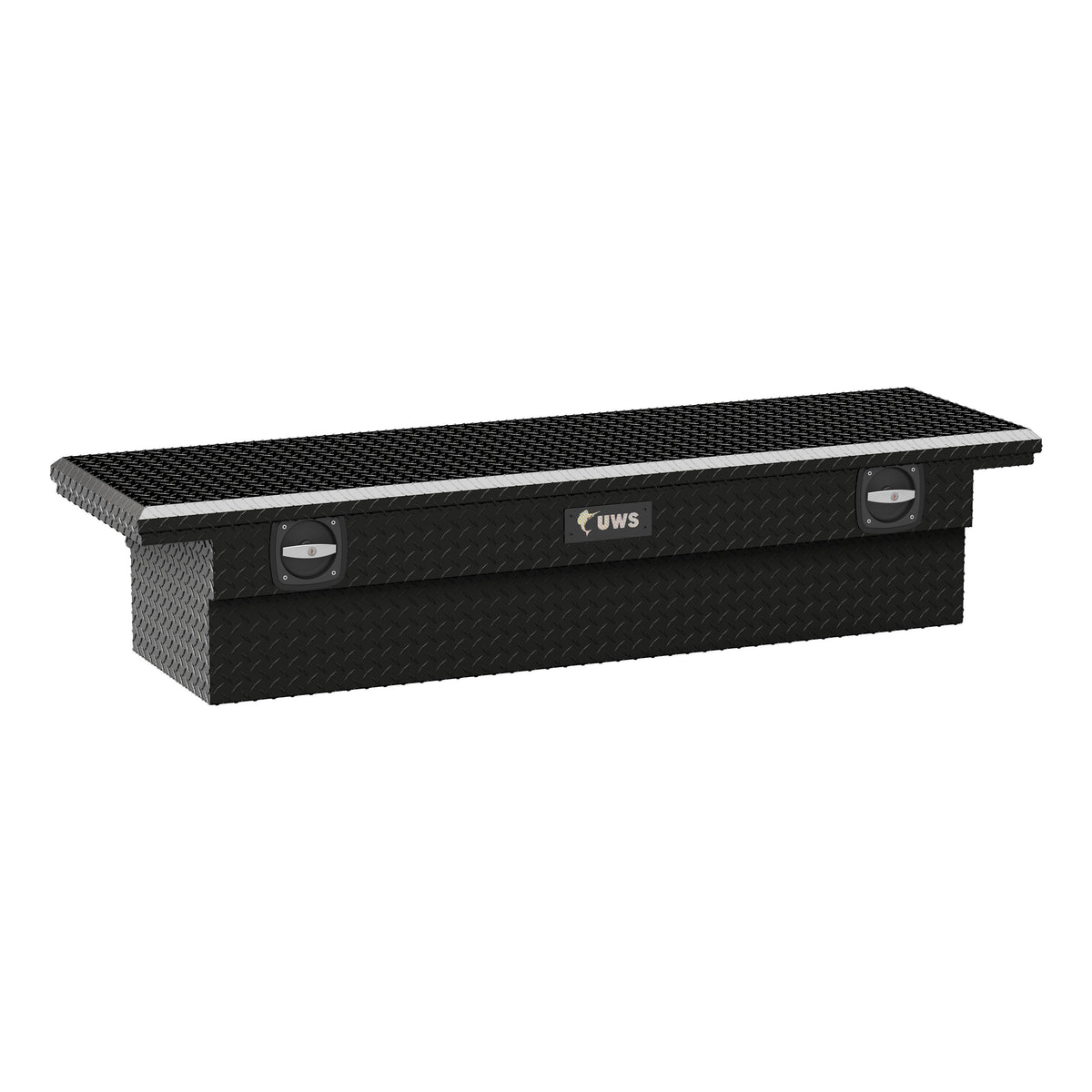 Gloss Black 69" Secure Lock Truck Tool Box Low Profile (LTL Shipping O ...